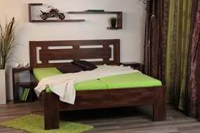 Buková postel Naomi Supra - zvýšená   ,  160x200 cm