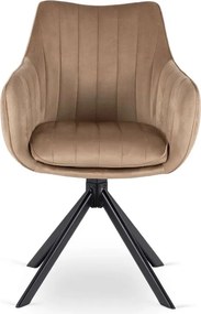 Jídelní židle Pinzo Velvet, béžová