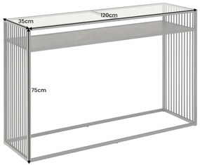 Designová konzole Haines 120 cm vzor mramor