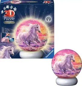 Ravensburger 120080541 Puzzle-Ball Koníci (noční edice) / 72 dílků / v
