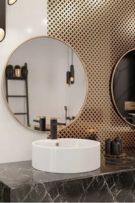 Invena Midnight, umyvadlová baterie, černá-růžové zlato, BU-35-014-V