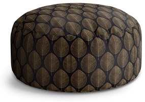 Sablio Taburet Circle Zlaté listy: 38x48 cm