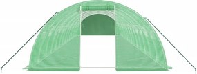 Skleník s ocelovým rámem zelený 56 m² 14 x 4 x 2 m 3188066