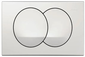 AKCE/SET/LIVERO Geberit - Modul pro závěsné WC Duofix Delta 12 s tlačítkem Delta 20, alpská bílá + PURA závěsná WC mísa, Swirlflush, 55x36 cm, černá …