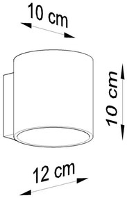 Sollux SL.0566 - Nástěnné svítidlo ORBIS 1 1xG9/40W/230V antracit