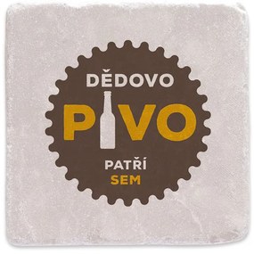 Dědovo pivo - mramorový tácek