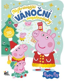 Jiri Models Nejkrásnější vánoční omalovánky se samolepkami Prasátko Peppa