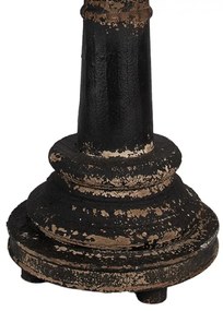 Černá kovová stolní lampa s dřevěnou nohou Pascal – 35x64 cm