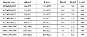 Mexen Velar L, sprchový kout s posuvnými dveřmi 100 x 75 cm, 8mm sklo námraza, chromová, 871-100-075-33-01