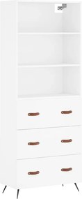 Skříň highboard bílá 69,5 x 34 x 180 cm kompozitní dřevo 3189349