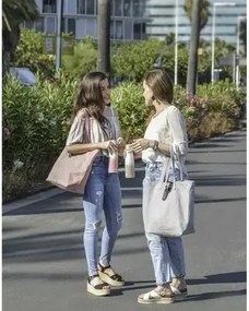 Iris Barcelona Moderní dámská termotaška Natural 15 L růžová