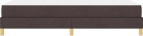 Postel s boxspringem s matrací Tmavě hnědá 80 x 200 cm textil 3398524