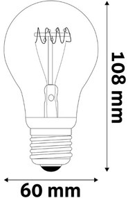 Prémiová designová retro LED žárovka E27 4,5W 400lm EXTRA TEPLÁ filament ekv. 35W 3 roky