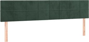 Box spring postel s matrací tmavě zelená 120x190 cm samet 3269998