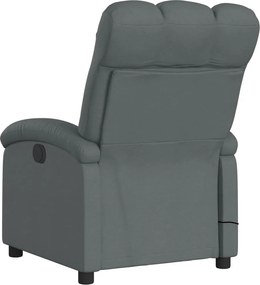 Masážní křeslo s polohovacím mechanismem, tmavě šedé, látkové 3205385