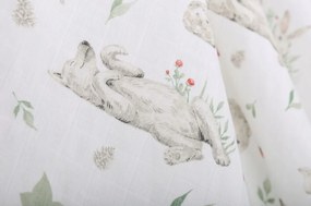 Dětské mušelínové pleny BABYMAM PREMIUM 60x75 cm - sada 3 ks - Lesní zvířátka