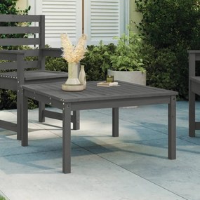 vidaXL Zahradní stůl šedý 82,5 x 82,5 x 45 cm masivní borové dřevo
