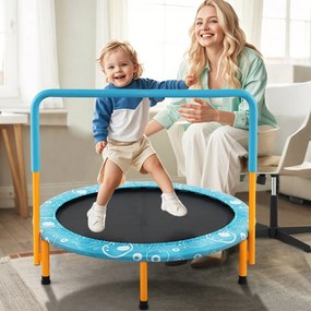 Costway Φ92 cm dětská trampolína s rukojetí mini trampolína do 150 kg nosnost