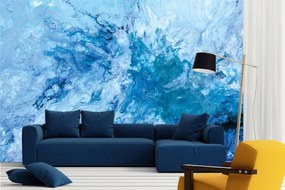 DIMEX | Samolepicí vliesová fototapeta na zeď Efekt oceánské bouře MA-5-2479 | 375 x 250 cm | modrá, bílá