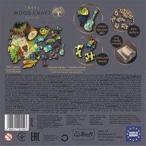 Trefl Wood Craft Origin - Puzzle - Barevné koktejly / 501 dílků / 37.5