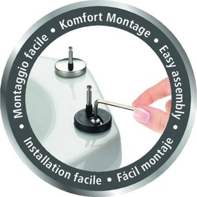 Záchodové prkénko s automatickým zavíráním 38 x 44,5 cm Menin – Wenko