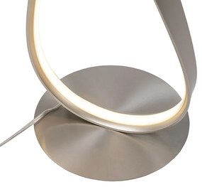 Moderní stojací lampa z oceli včetně LED a stmívače - Belinda