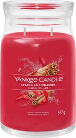 Yankee Candle Sparkling Cinnamon velká vonná svíčka 567g