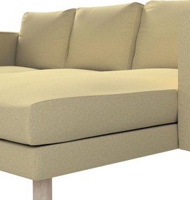 Potah na pohovku IKEA Norsborg 3-místná se šezlongem barva zelená látka pletený vzor