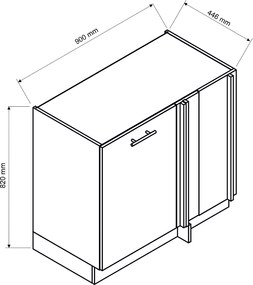 ALFASHOP NATÁLIA dolní světlá šedá DNP P/L