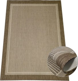 BE Koberec Eqos 0001 BEIGE - béžový obdélníkový Rozměr: 140x190 cm