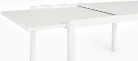 BIZZOTTO Rozkládací zahradní stůl PELAGIUS 135x90 cm bílý