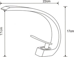 Mexen Lupus umyvadlová baterie, zlatá, 746200-50