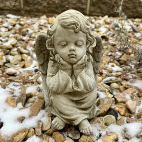 Anděl soška na hřbitov 15,5x16x21cm