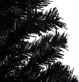 vidaXL Umělý vánoční stromek s LED a sadou koulí 240 cm PVC [3077506] Barva: modrá a šedá