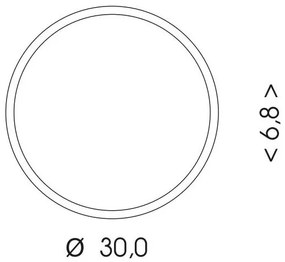 Ecolite WMAT300/HF-15W/CR - LED Stropní svítidlo se senzorem LED/15W/230V černá