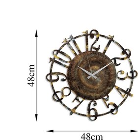 Nástěnné kovové hodiny Clock 15 - 1 vícebarevné