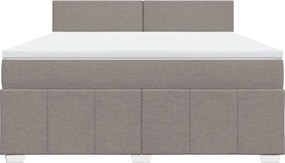 Box spring postel s matrací taupe 180x200 cm textil 3289444
