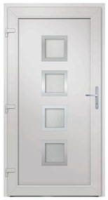 Vchodové dveře bílé 98 x 200 cm PVC,  3187839