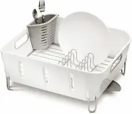 Simplehuman Odkapávač na nádobí  – Compact/ bílý plast