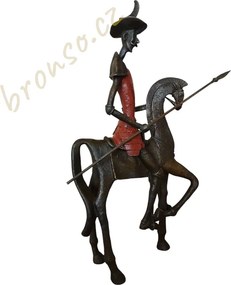 Don Quijote na koni – bronzová socha rytíře ve stylu Salvadora Dalího