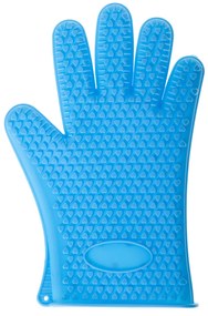KIK KX5214_1 Silikonová kuchyňská rukavice - modrá