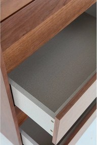 Komoda v dekoru ořechu v tmavě přírodní barvě 60x118,5x45 cm Örgryte – Jotex