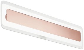 Linea Light 8887 Antille_S, nástěnné svítidlo z pískovaného skla a mědi, 28W LED 3000K, délka 61,4cm
