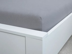 XPOSE® Jersey prostěradlo Exclusive - tmavě šedé 160x200 cm