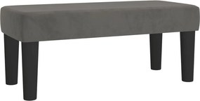 Box spring postel s matrací tmavě šedá 100x200 cm samet 3138068