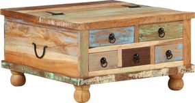 vidaXL Konferenční stolek recyklované dřevo 70 x 70 x 38 cm [243979] Barva: Vícebarevný