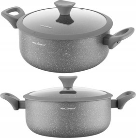 Hrnec Tradiční Hliníkový Mramorový Pierre 24 cm 4,2L šedý Non-stick