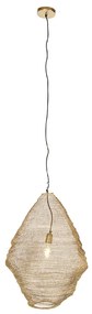 Orientální závěsná lampa zlatá 60 cm - Nidum