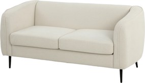HOMCOM dvoumístná sametová pohovka, moderní obývací pohovka 160 cm, široké čalouněné sedadlo, tlustý polštář s kapslovými pružinami, béžová