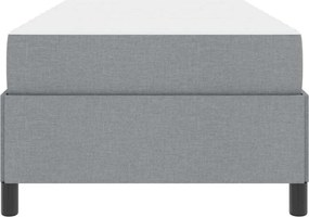 Postel s boxspringem Světle šedá 90 x 200 cm textil 3398829
